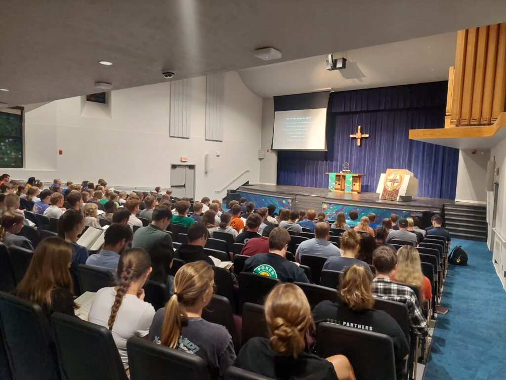 Charlie Kirk memorial service in Weller Chapel draws over 150 attendees ...